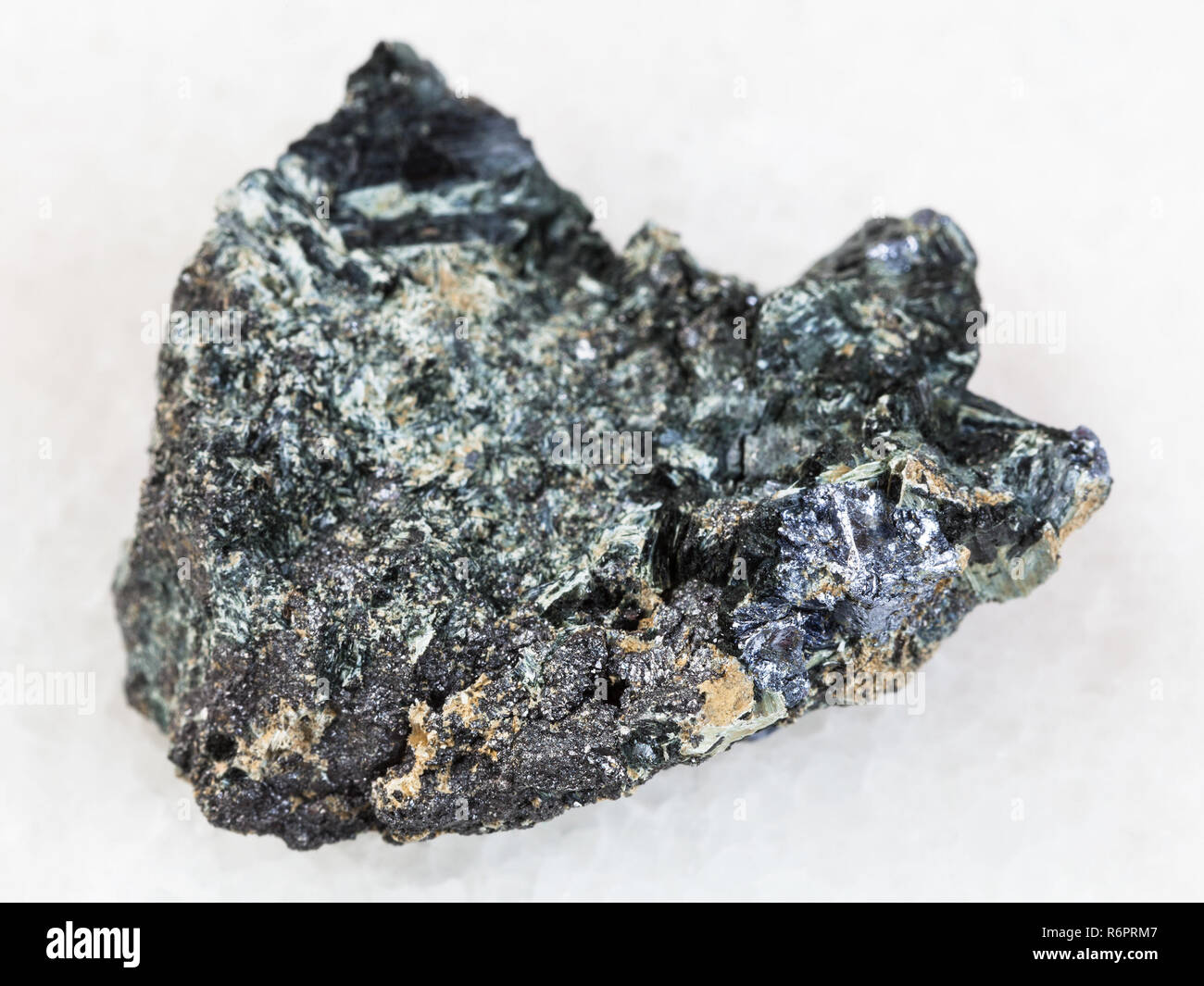 Glaucophane stone with Molybdenite crystal Stock Photo - Alamy