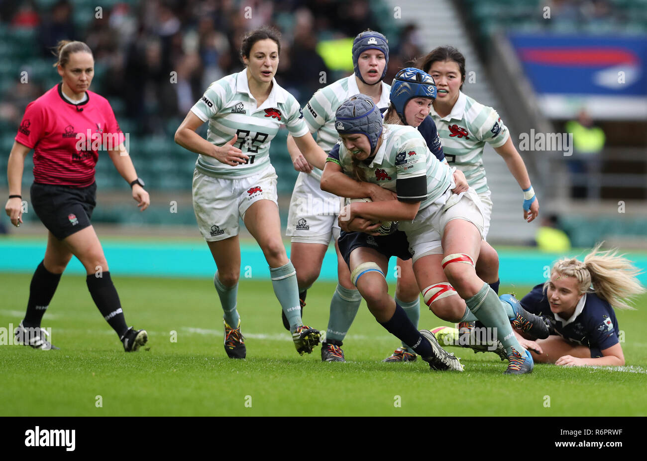 Cambridge's Emily Pratt in action during the Women's Varsity Match at ...