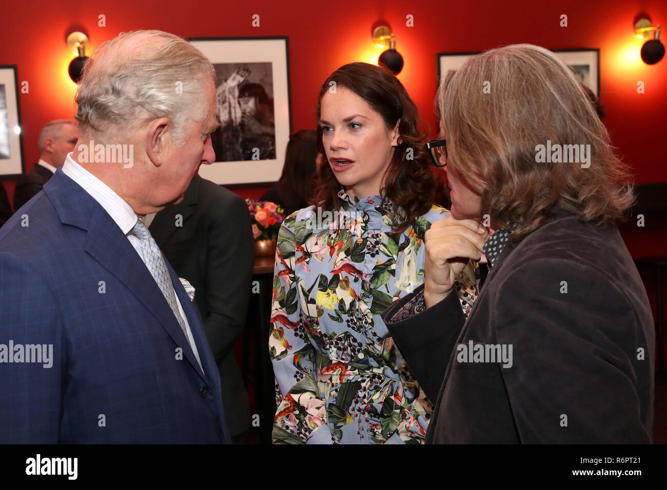 The Prince of Wales, patron of the British Film Institute (BFI), with ...
