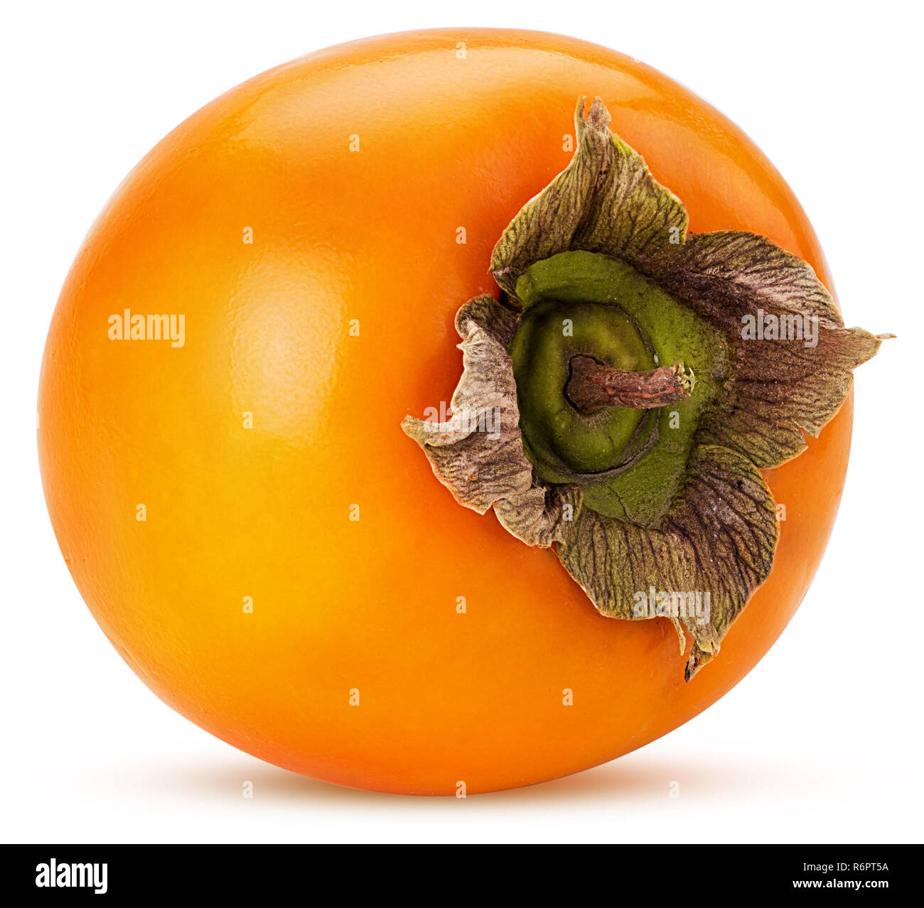 Persimmon fruit isolated on white background. Clipping Path. Full depth ...