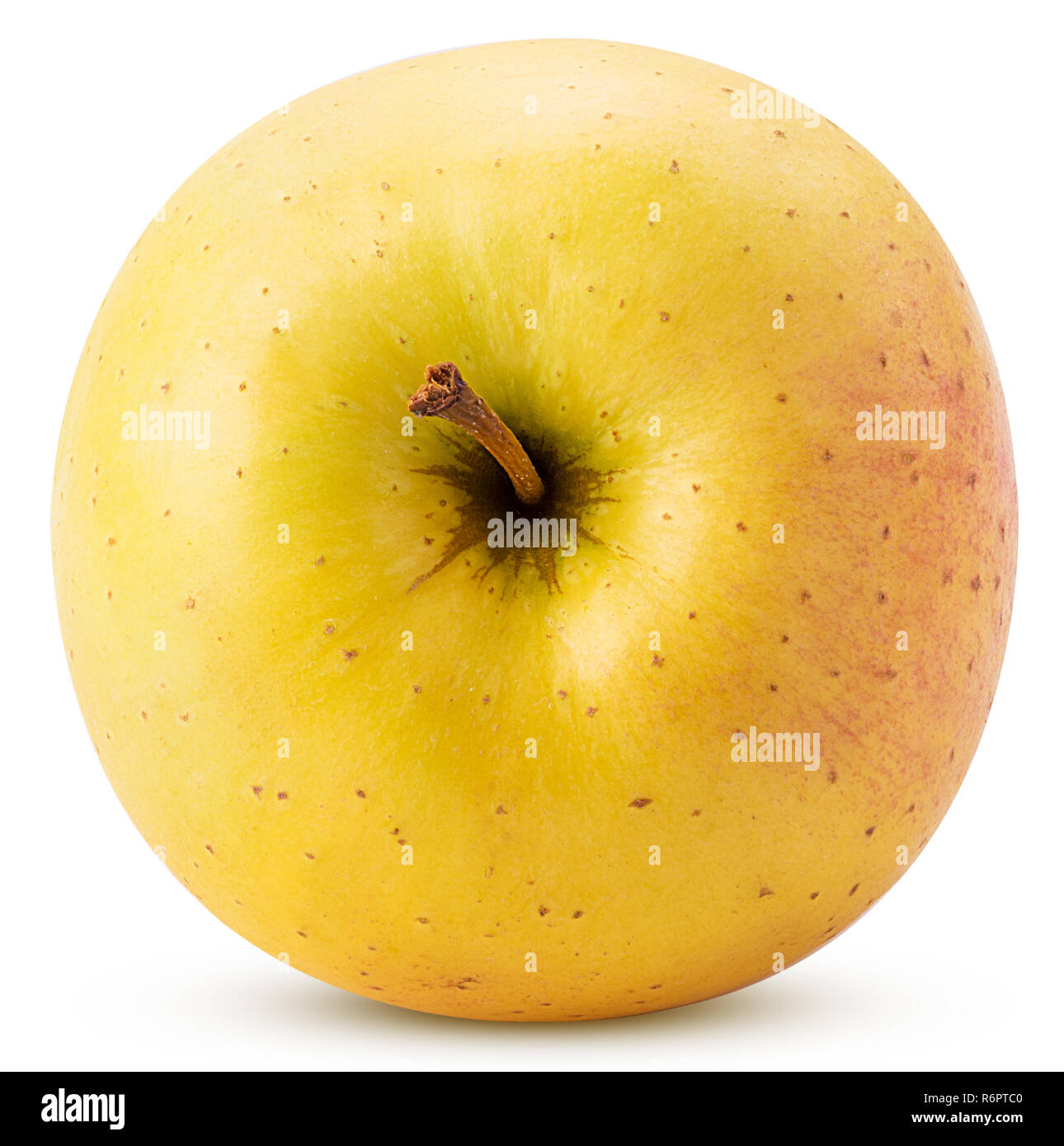Golden apple delicious isolated on white background. Clipping Path ...