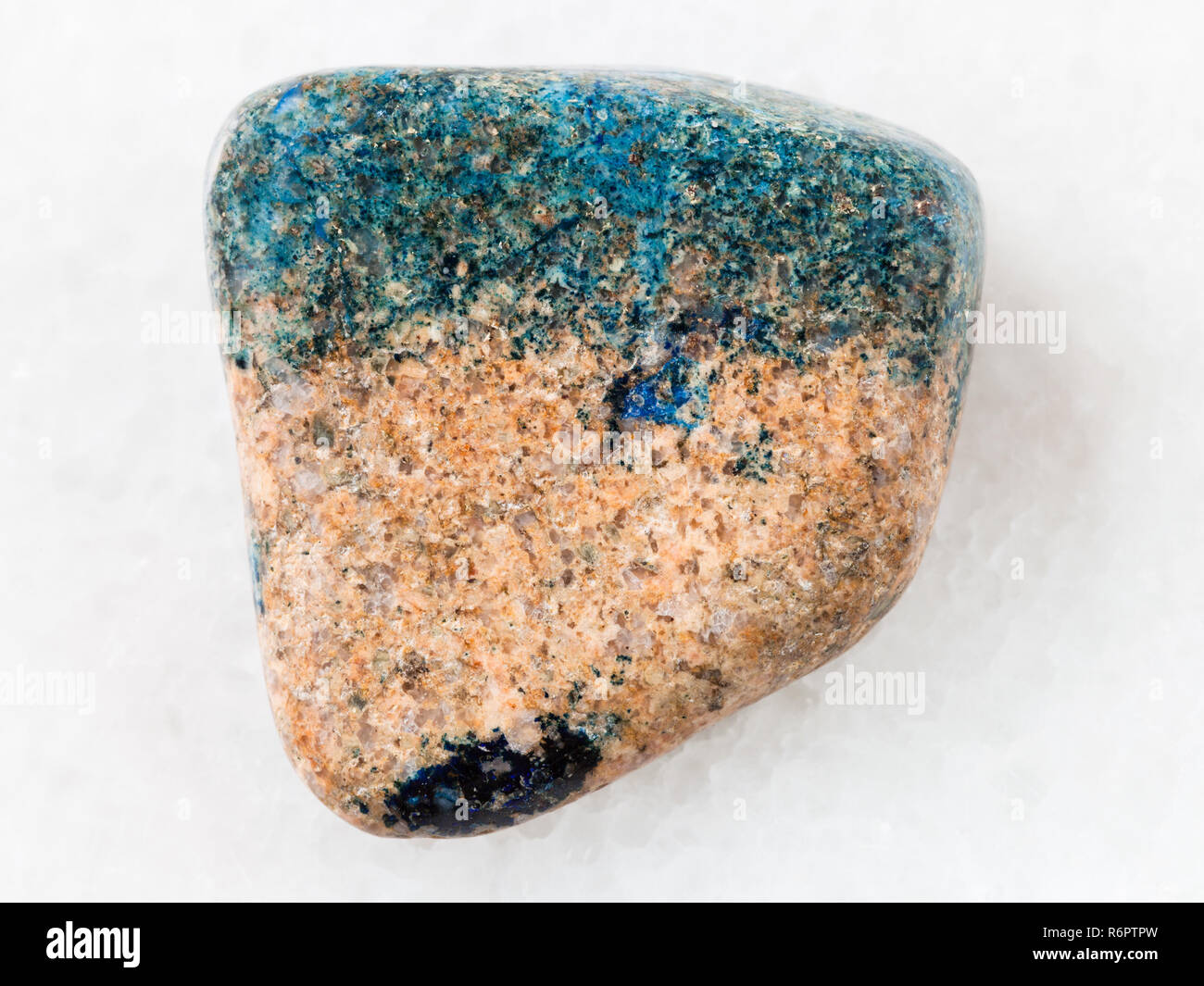 polished azurite stone on white Stock Photo - Alamy