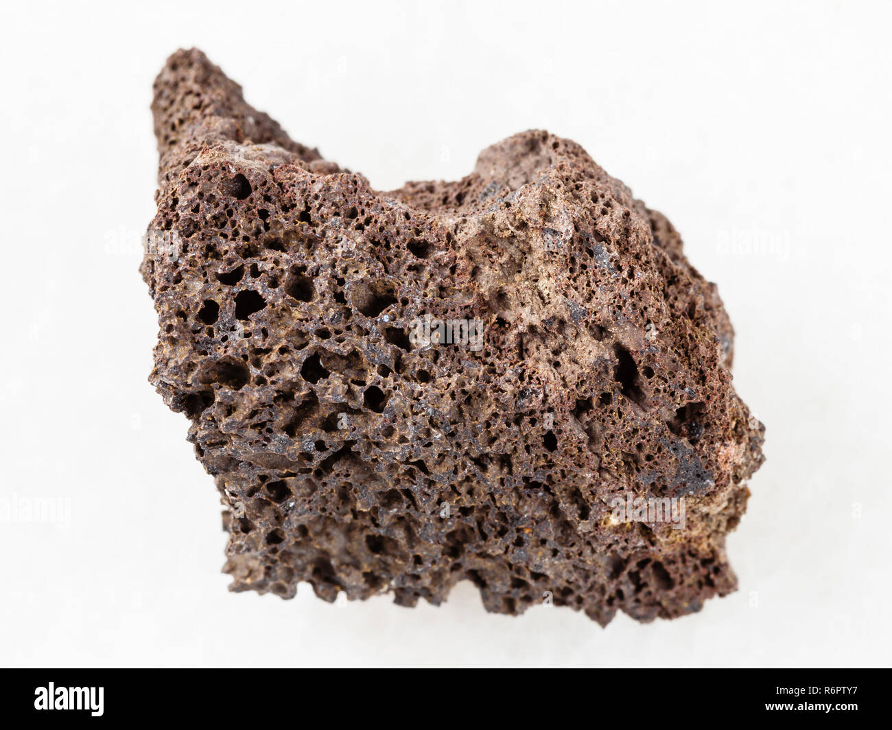 rough Pumice of basic composition stone on white Stock Photo - Alamy