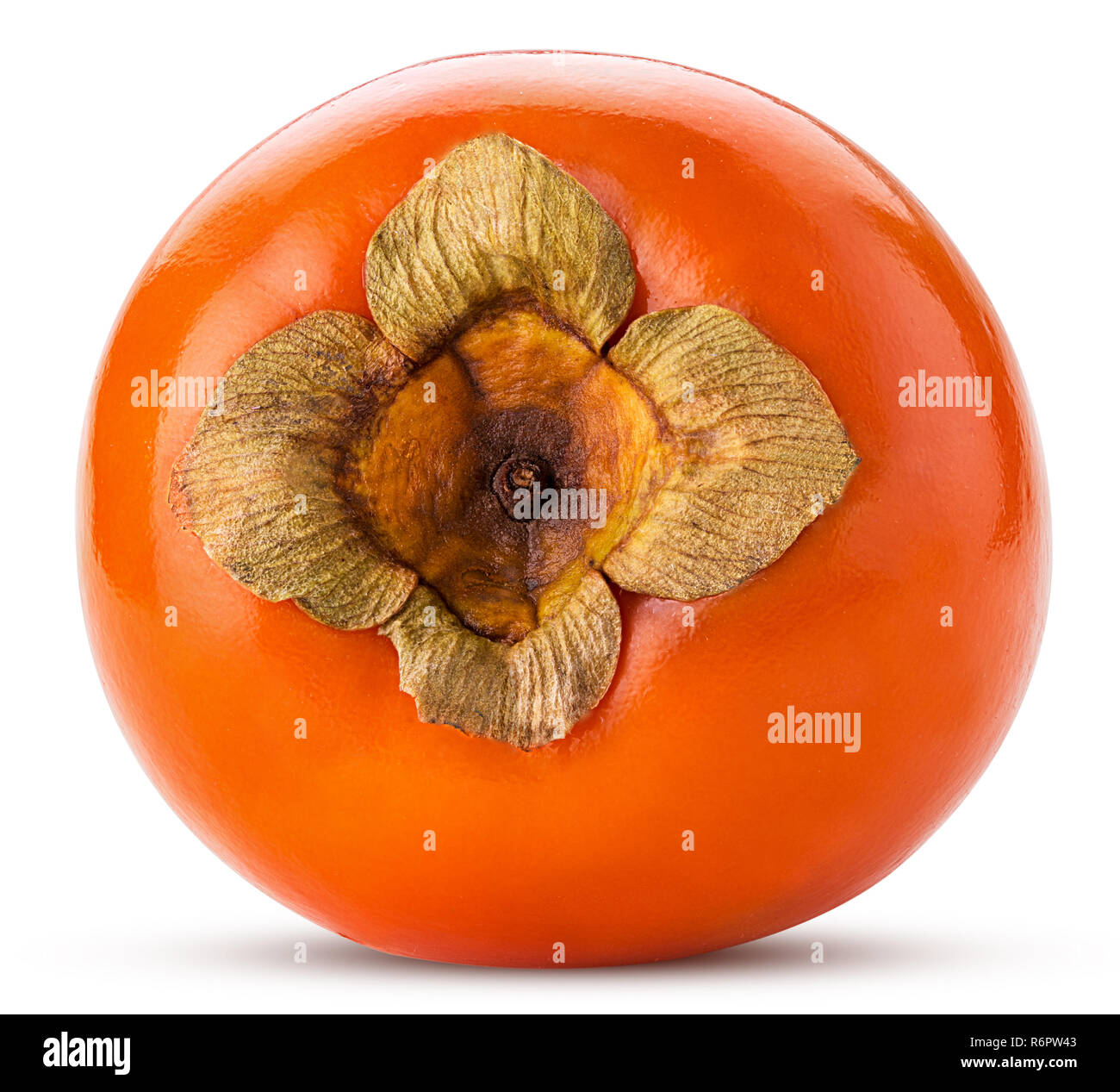 Persimmon fruit isolated on white background. Clipping Path. Full depth ...