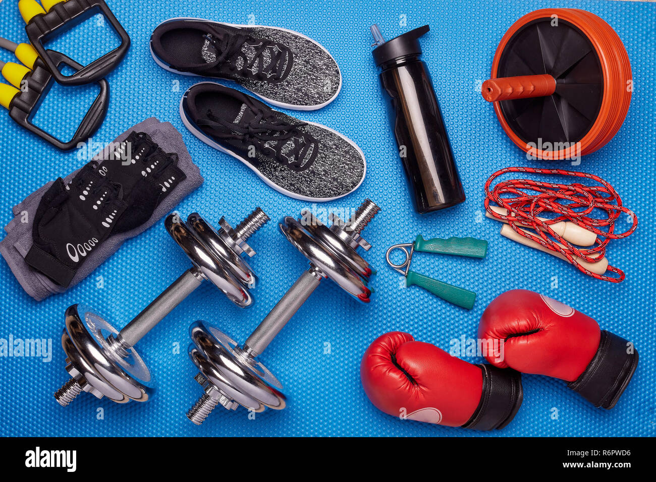 Sport and fitness equipment Stock Photo - Alamy