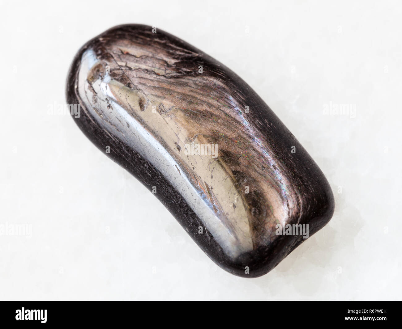 polished Hypersthene gemstone on white Stock Photo - Alamy