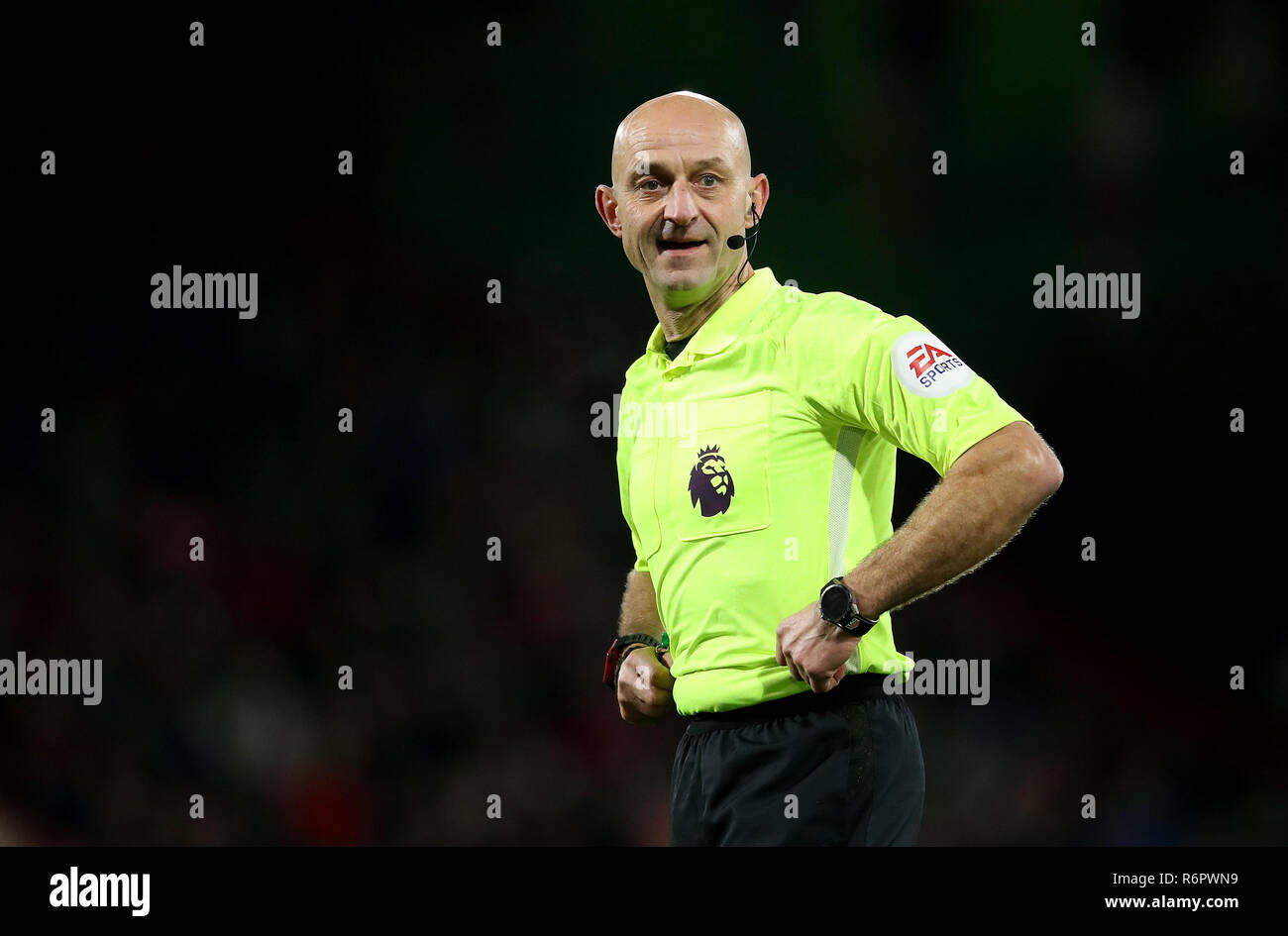 Match referee Roger East Stock Photo - Alamy