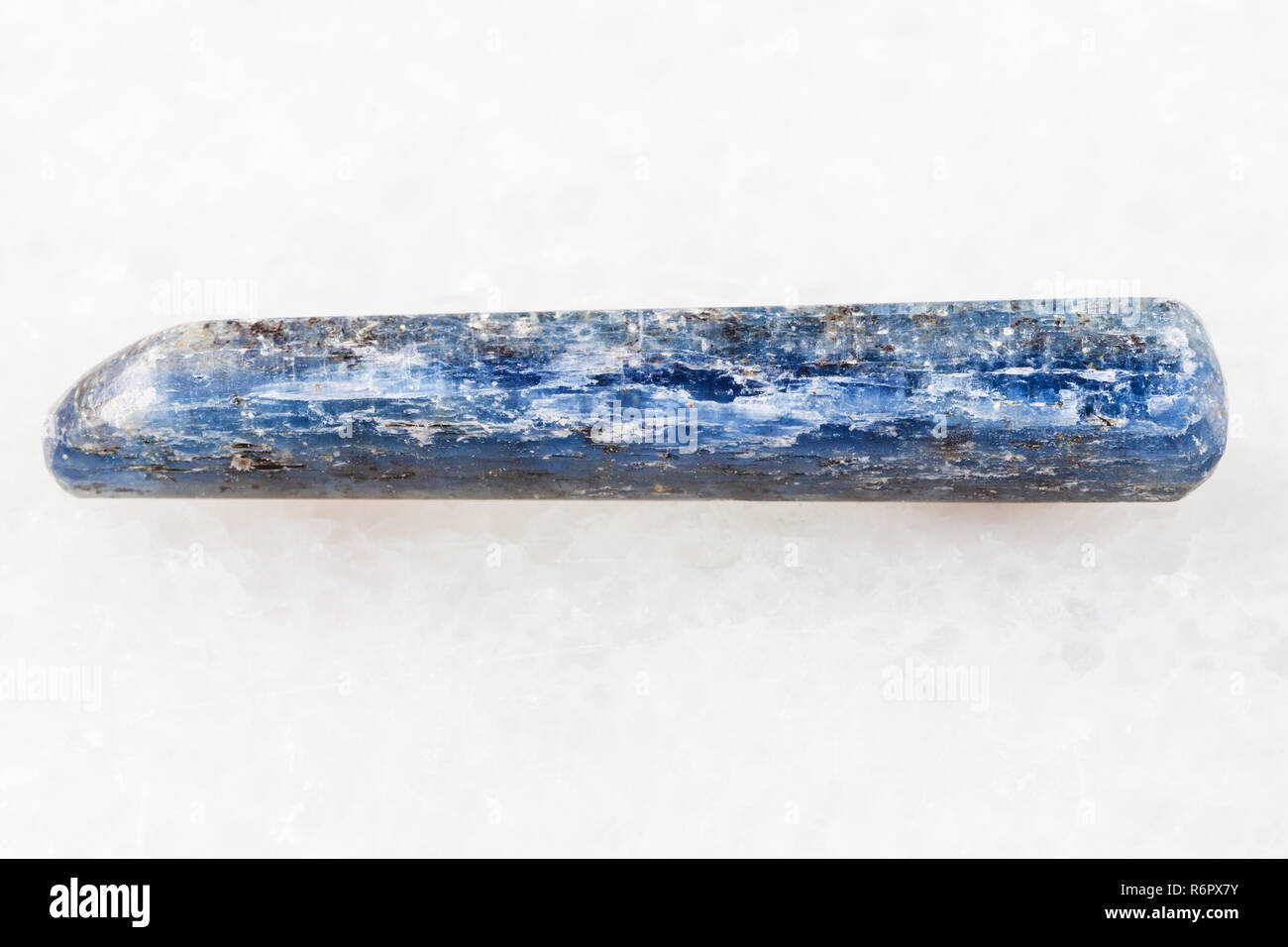 tumbled Kyanite crystal gemstone on white Stock Photo - Alamy
