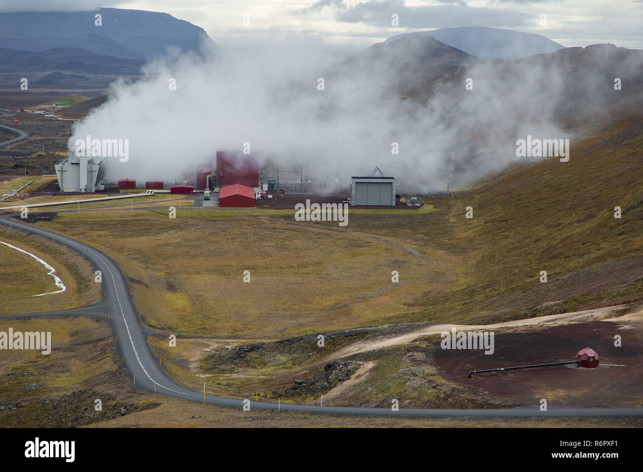 Piping Krafla Geothermal Power Plant High Resolution Stock Photography ...