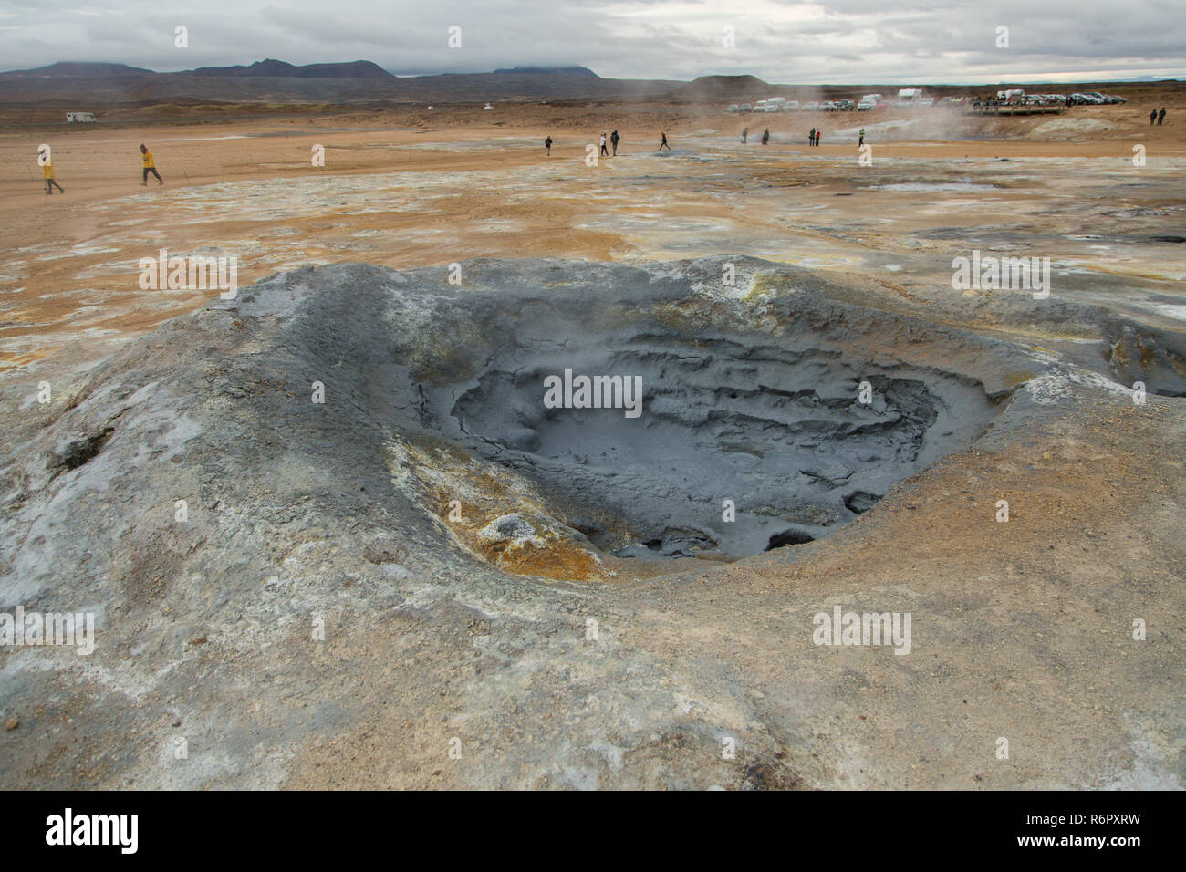 Namafjall Geothermal Pools And Steam High Resolution Stock Photography ...