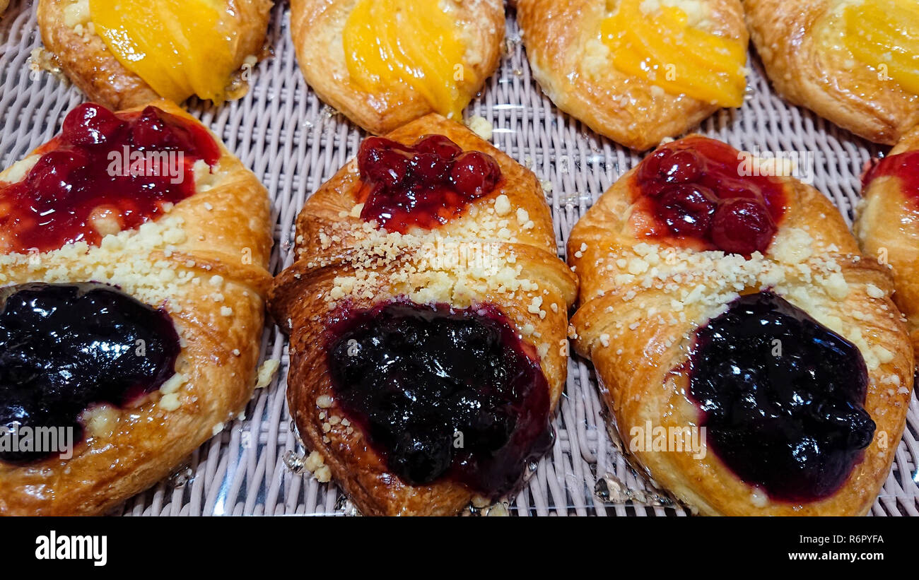 Mixed Berry Danish Stock Photo - Alamy