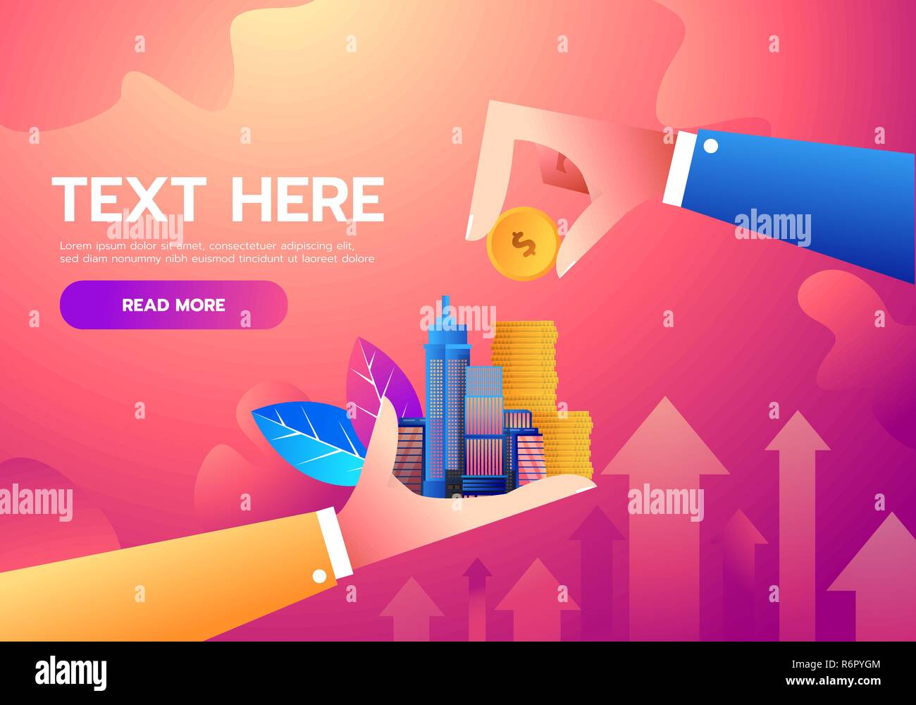 Investment and finance growth business concept. Hand putting coin to ...