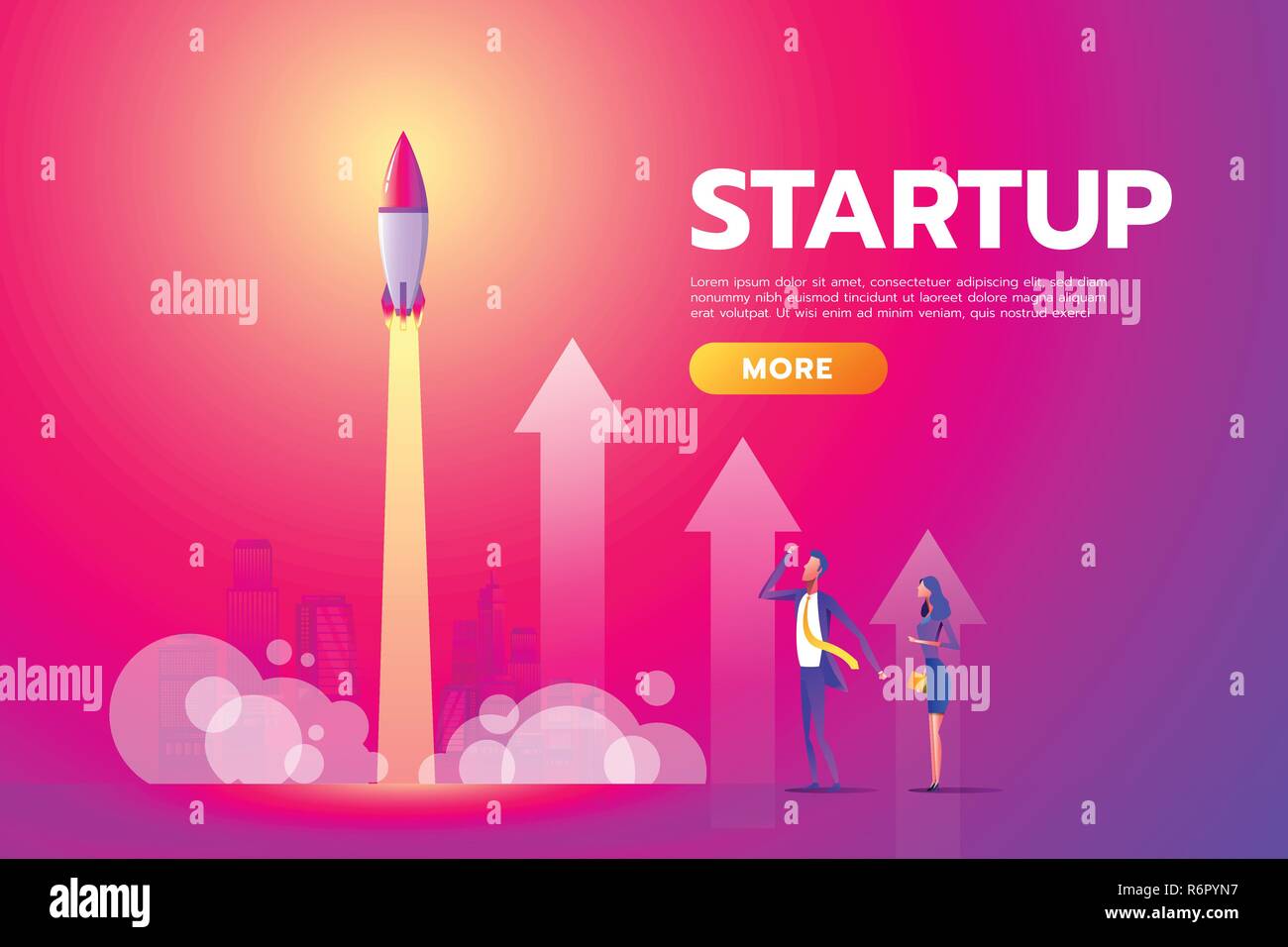 Successful deal, contract, agreement. Man and woman looking, startup ...
