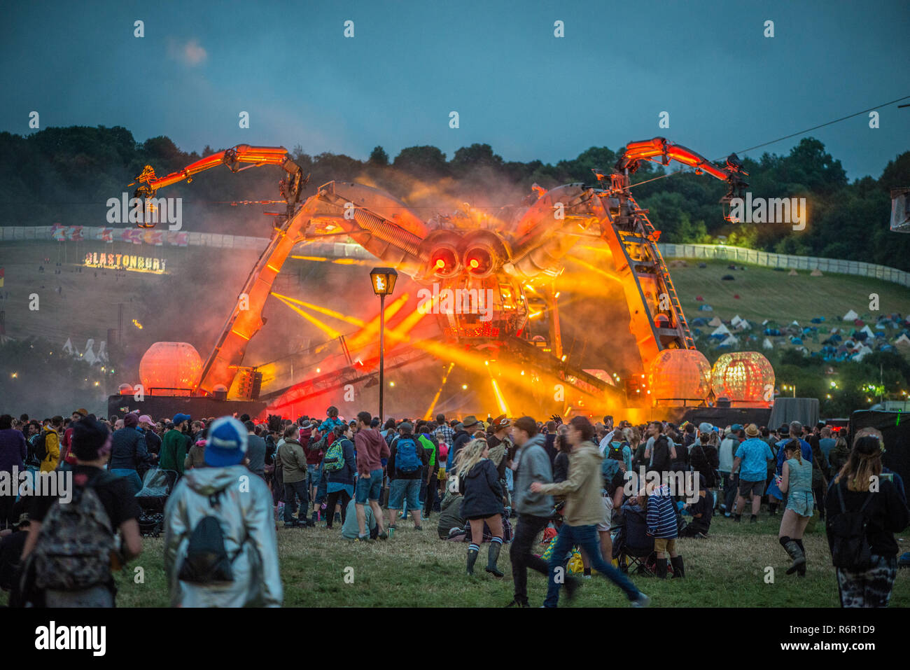 The Spider , Arcadia at Glastonbury Festival 22.6.2017 Stock Photo - Alamy