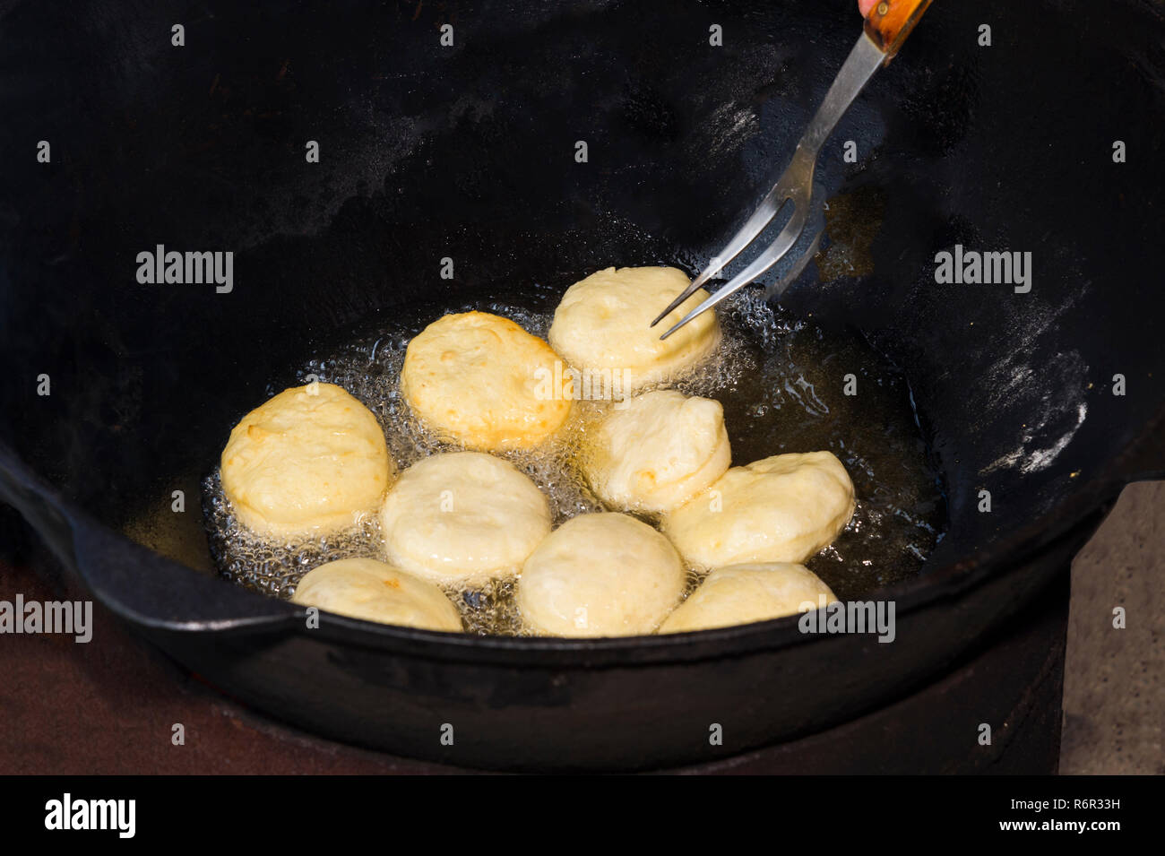 Preparation of the local tandyr bread, Kazakh ethnographical village ...