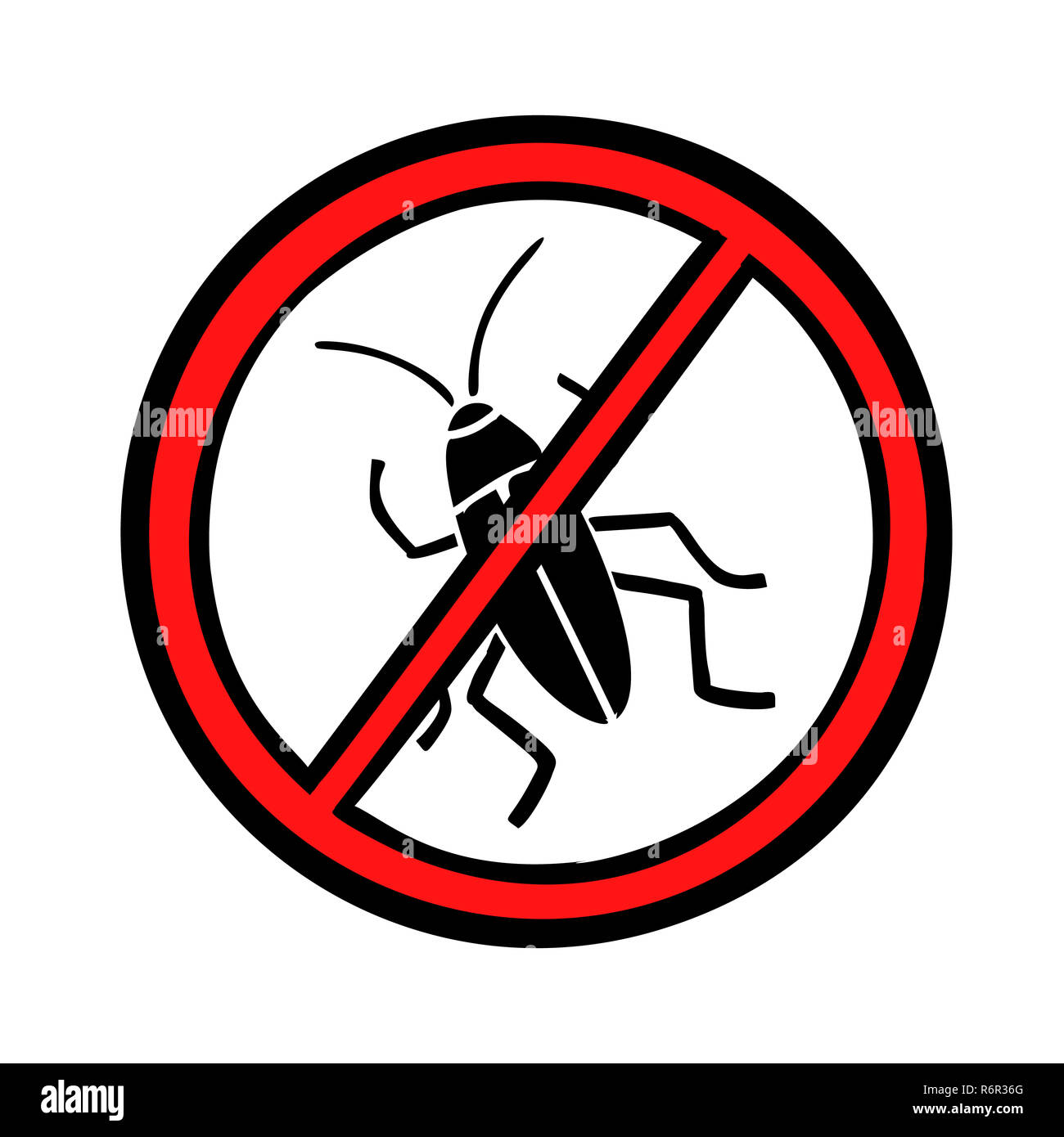 pest control cockroaches icon symbol Stock Photo - Alamy