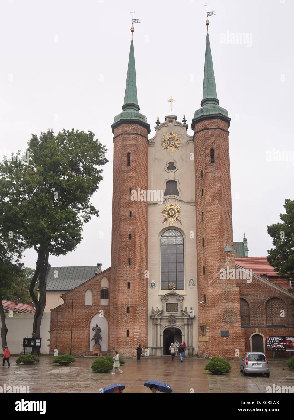 Oliwa Cathedral in a suburb of Gdansk Poland famous for its grand organ ...