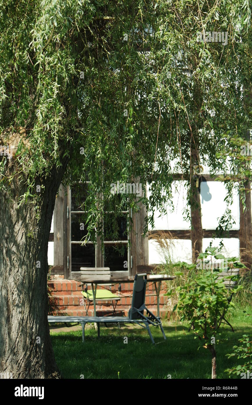 summer village idyll,altwarp Stock Photo - Alamy