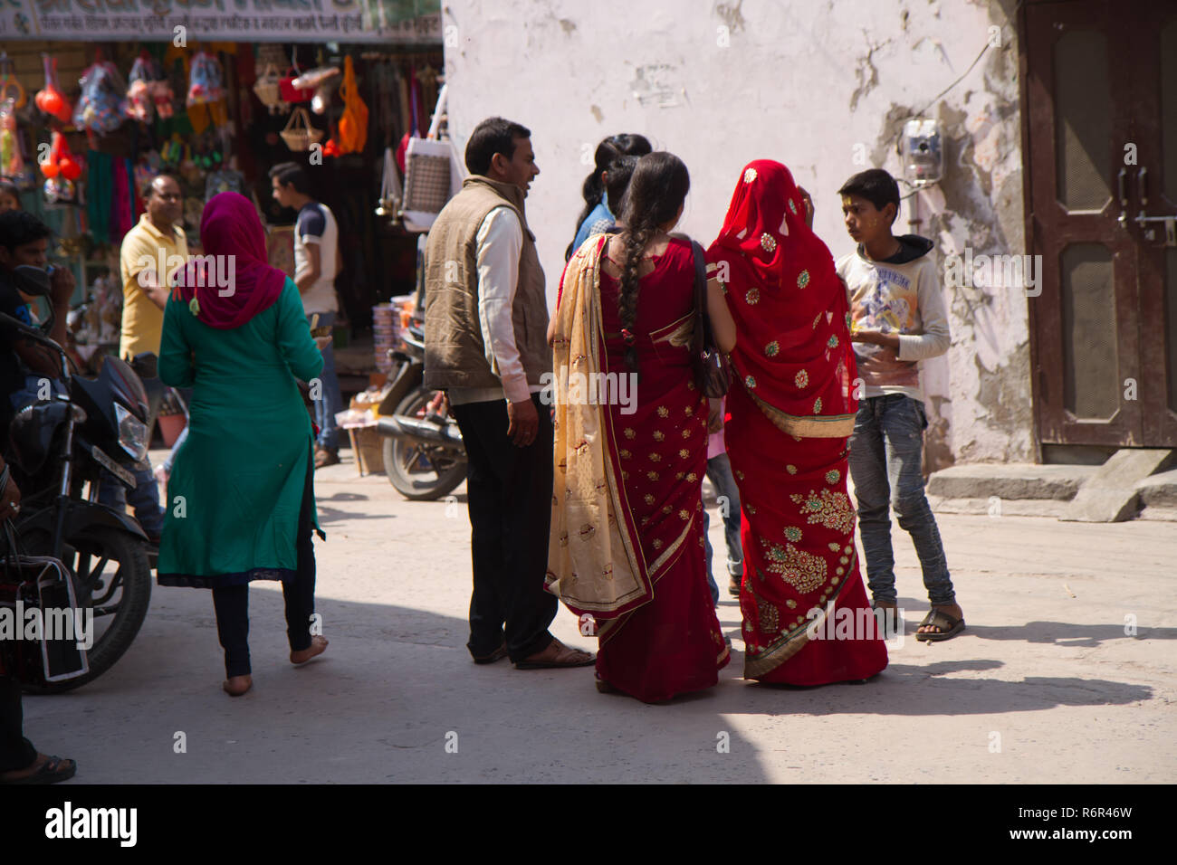 mathura in india, sacred town of krishna Stock Photo - Alamy