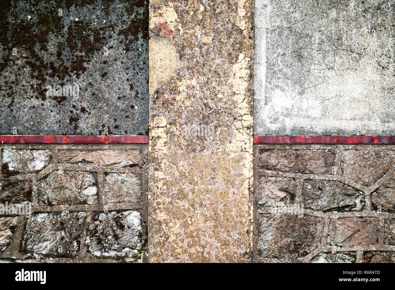 the colorful wall texture in the street Stock Photo - Alamy