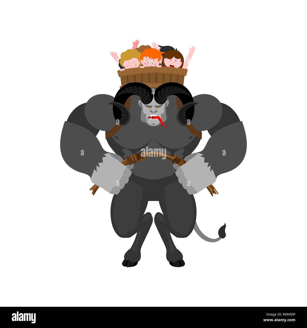 Krampus vector vectors hi-res stock photography and images - Alamy