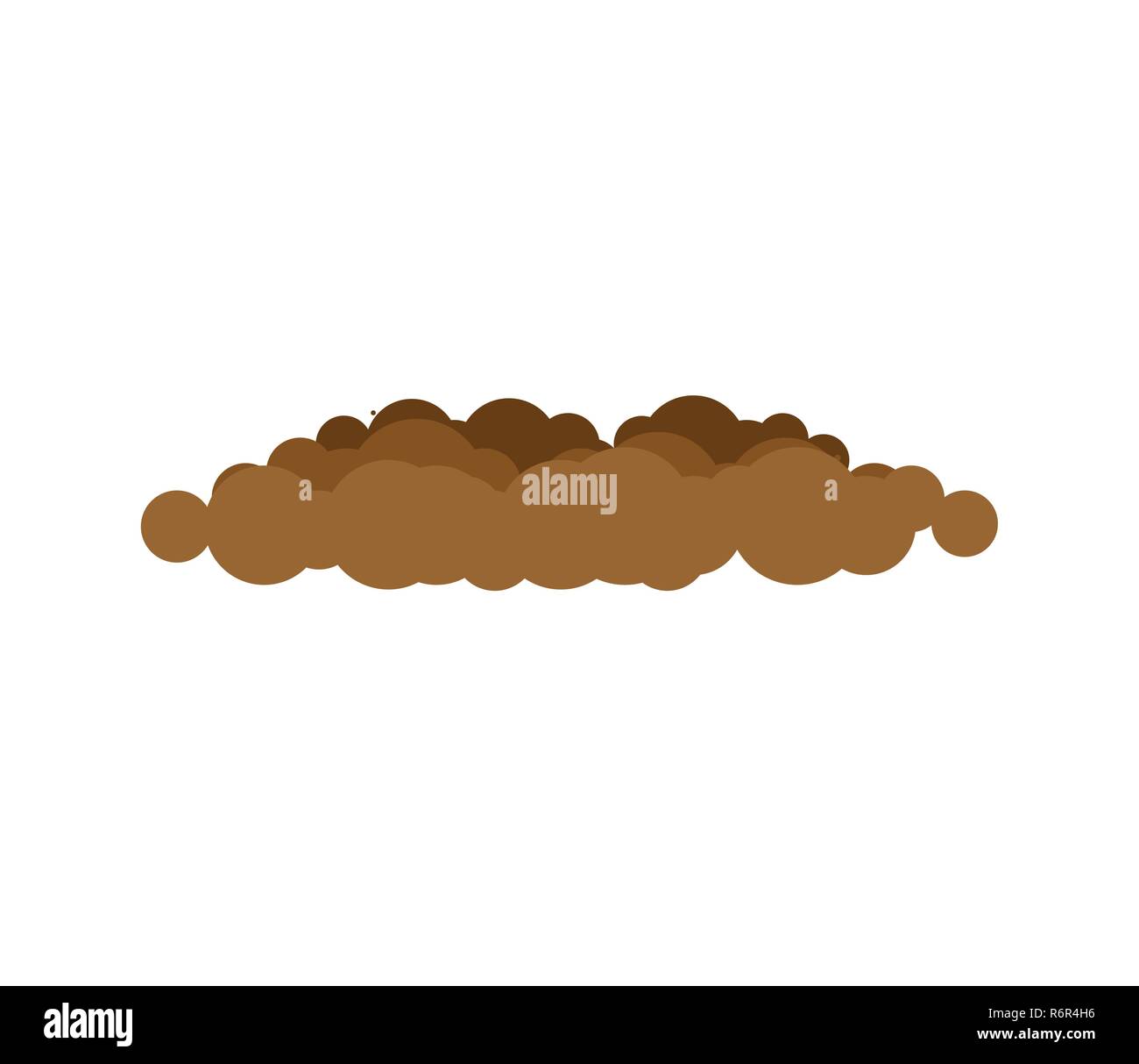 Heap of ground soil isolated. vector illustration Stock Vector Image ...