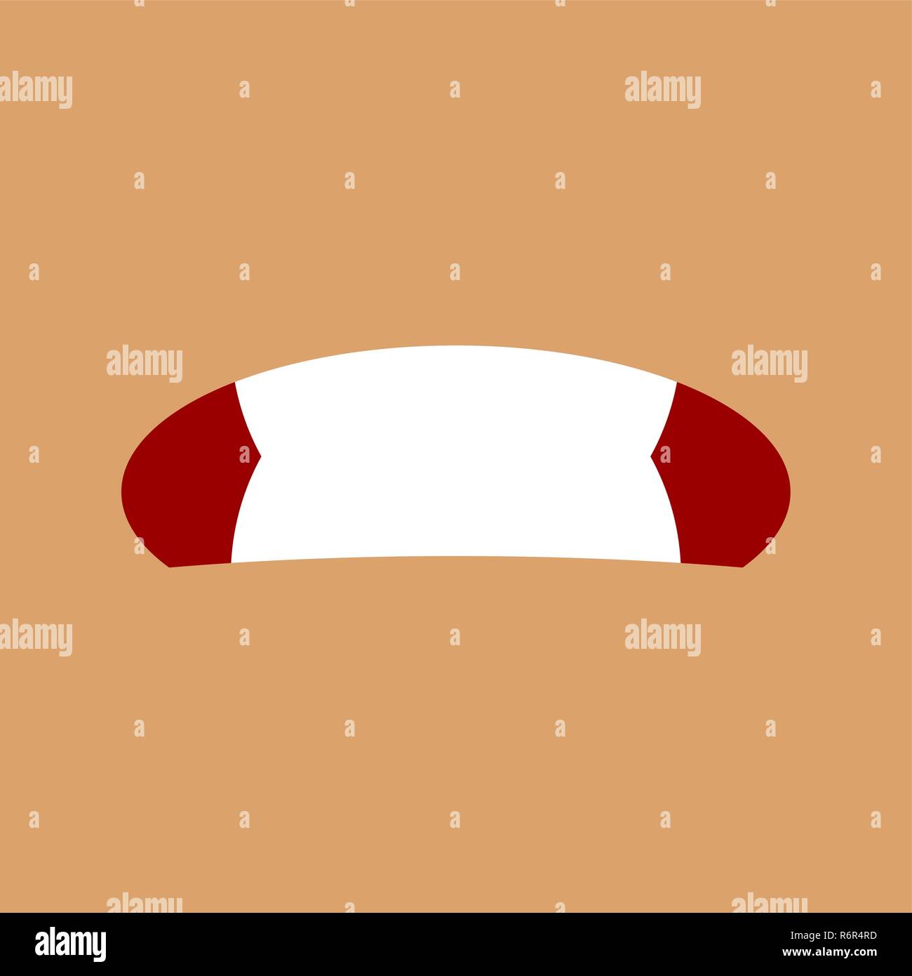 Mouth gritting teeth. Angry grimace tooth face Stock Vector Image & Art ...