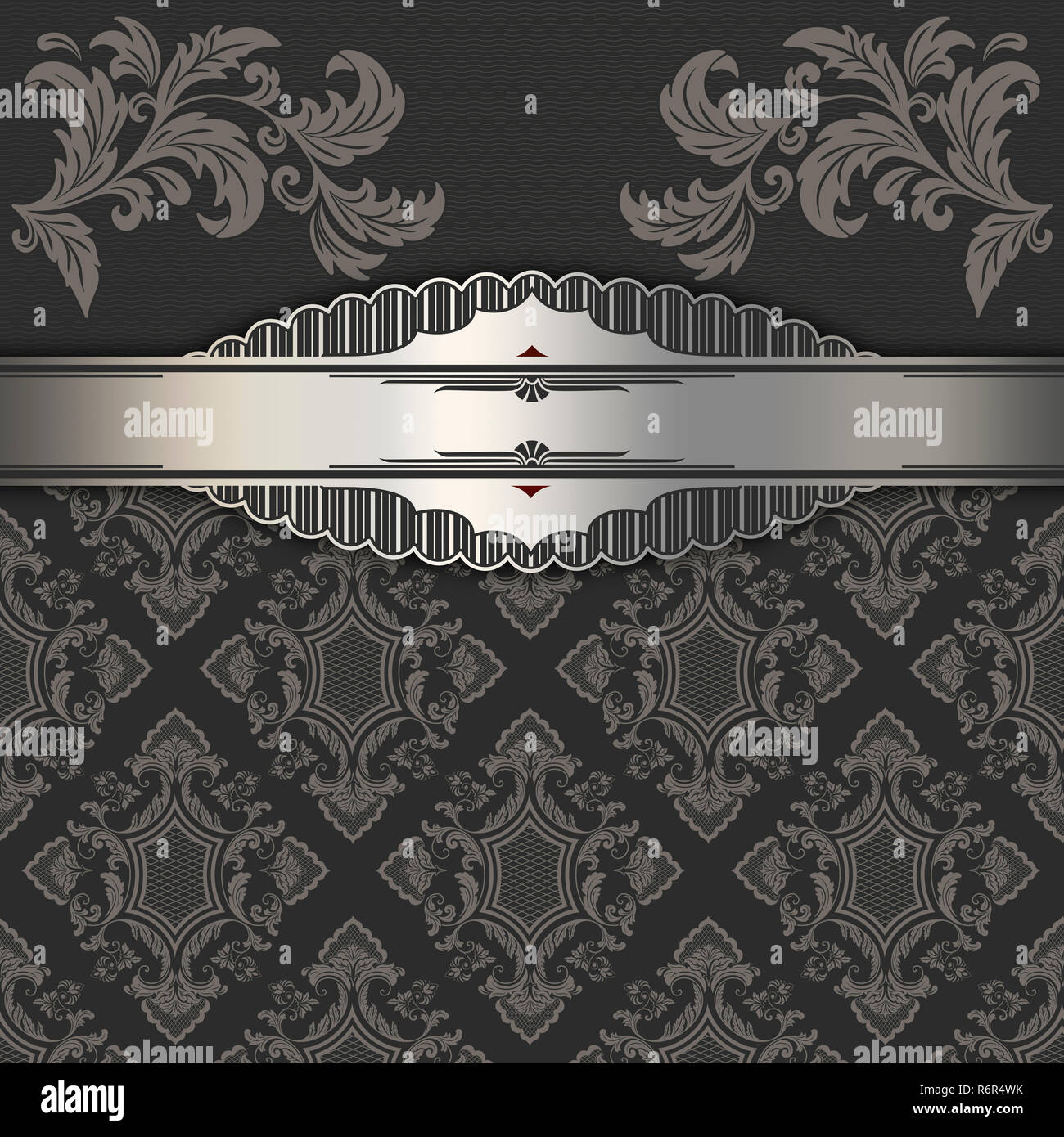 Silver border hi-res stock photography and images - Alamy