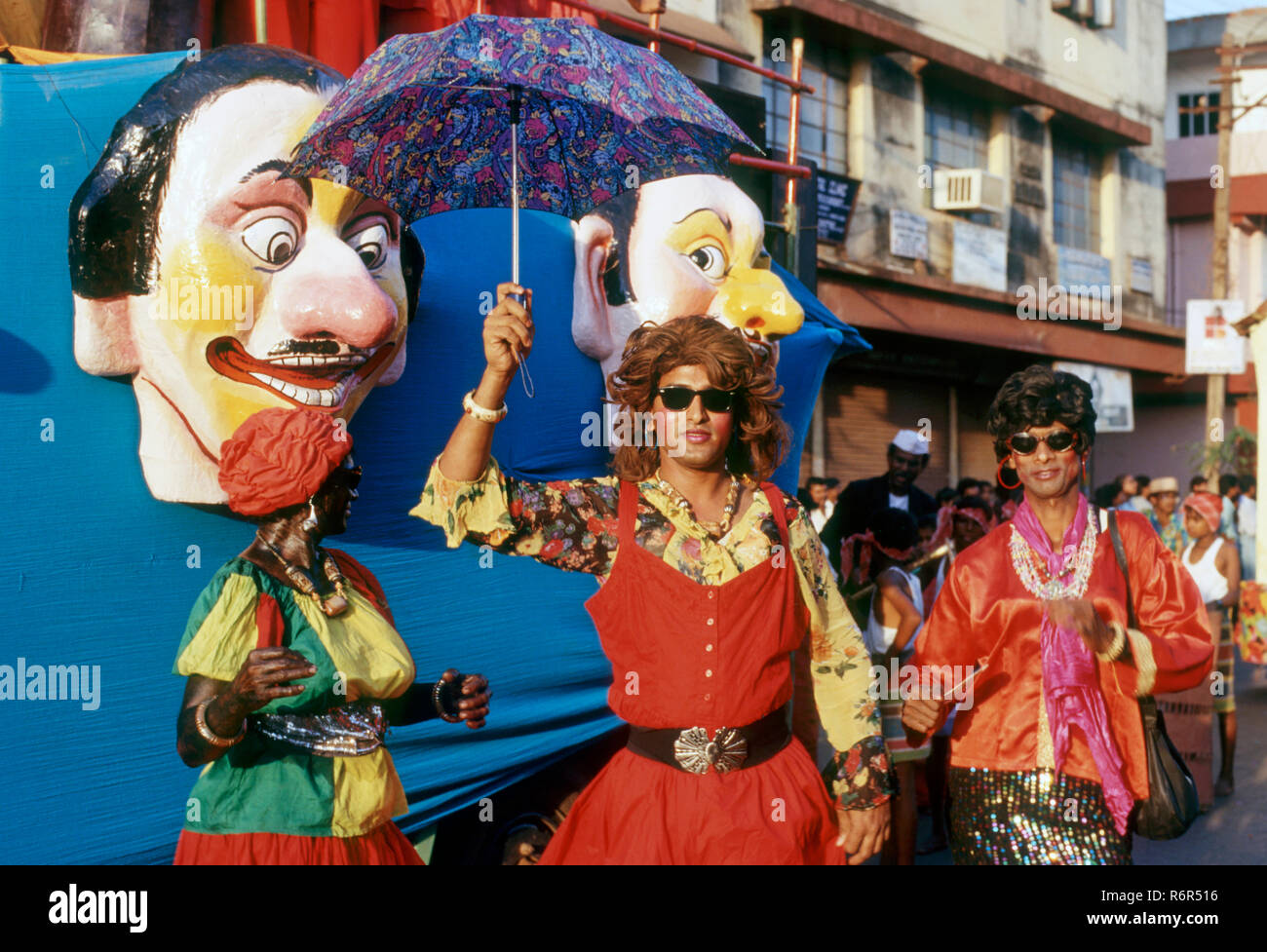 People participating in goa carnival, Mapusa, Goa, India Stock Photo ...
