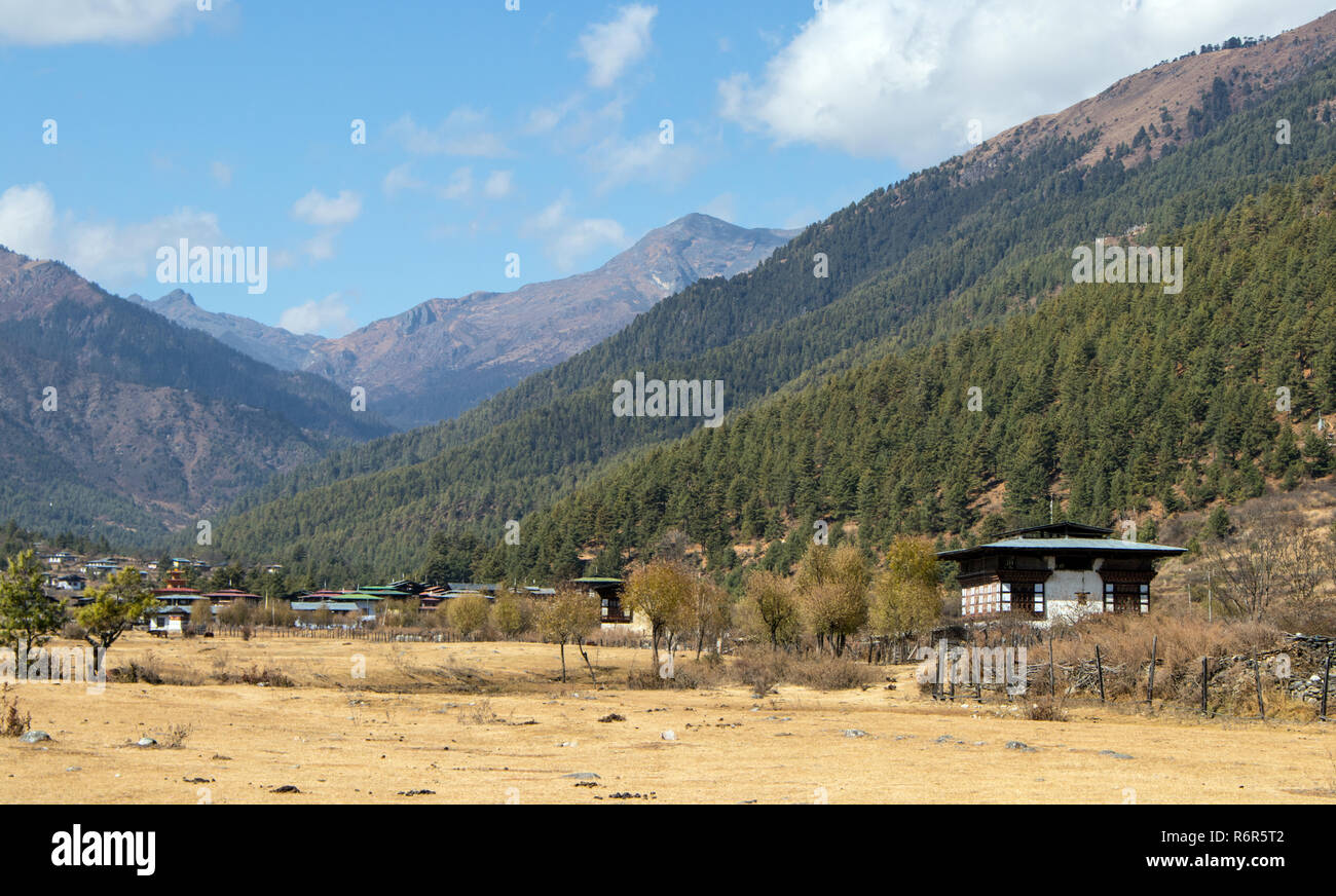 A village in the Haa Valley, Bhutan Stock Photo - Alamy