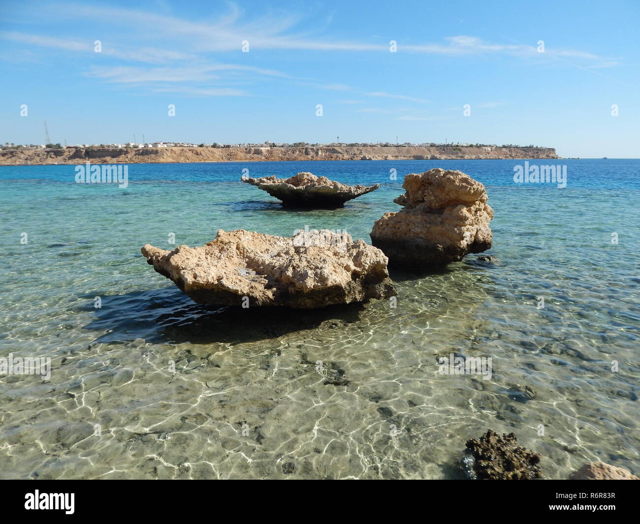 Stone texture on the Red Sea of Egypt Stock Photo - Alamy