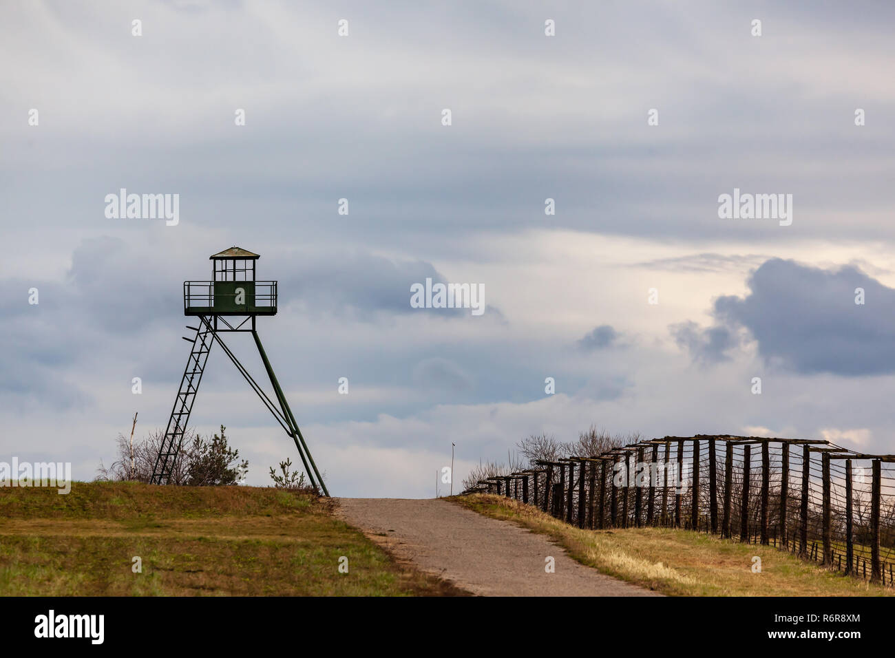 Iron Curtain Remains: Watchtower and Fences Stock Photo - Alamy