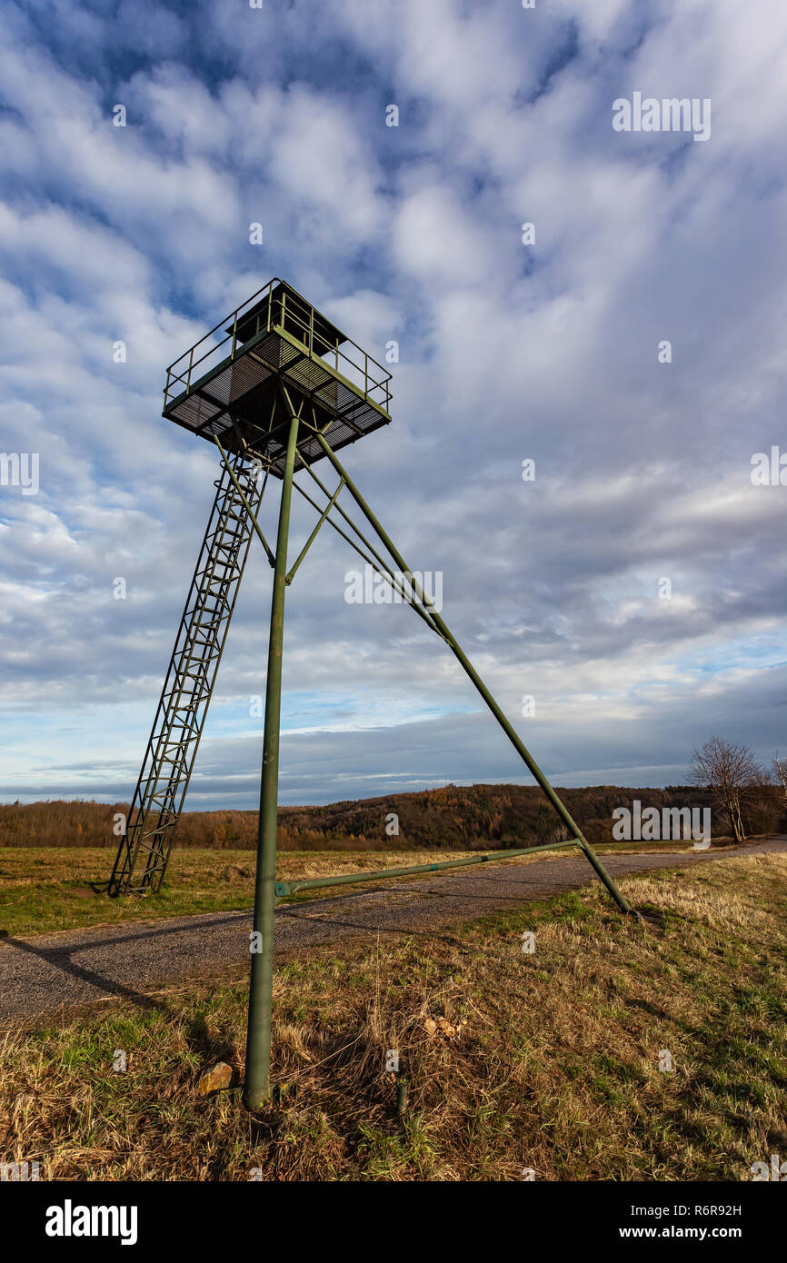 Iron Curtain Remains: Watchtower and Fences Stock Photo - Alamy