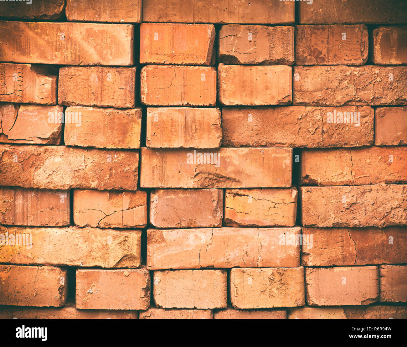 a stack of red bricks Stock Photo - Alamy