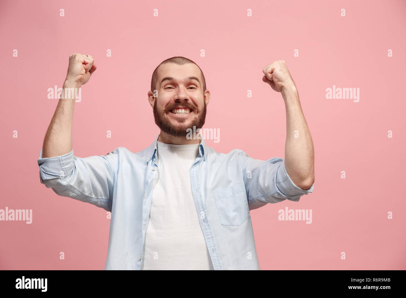 Winning success man happy ecstatic celebrating being a winner. Dynamic ...