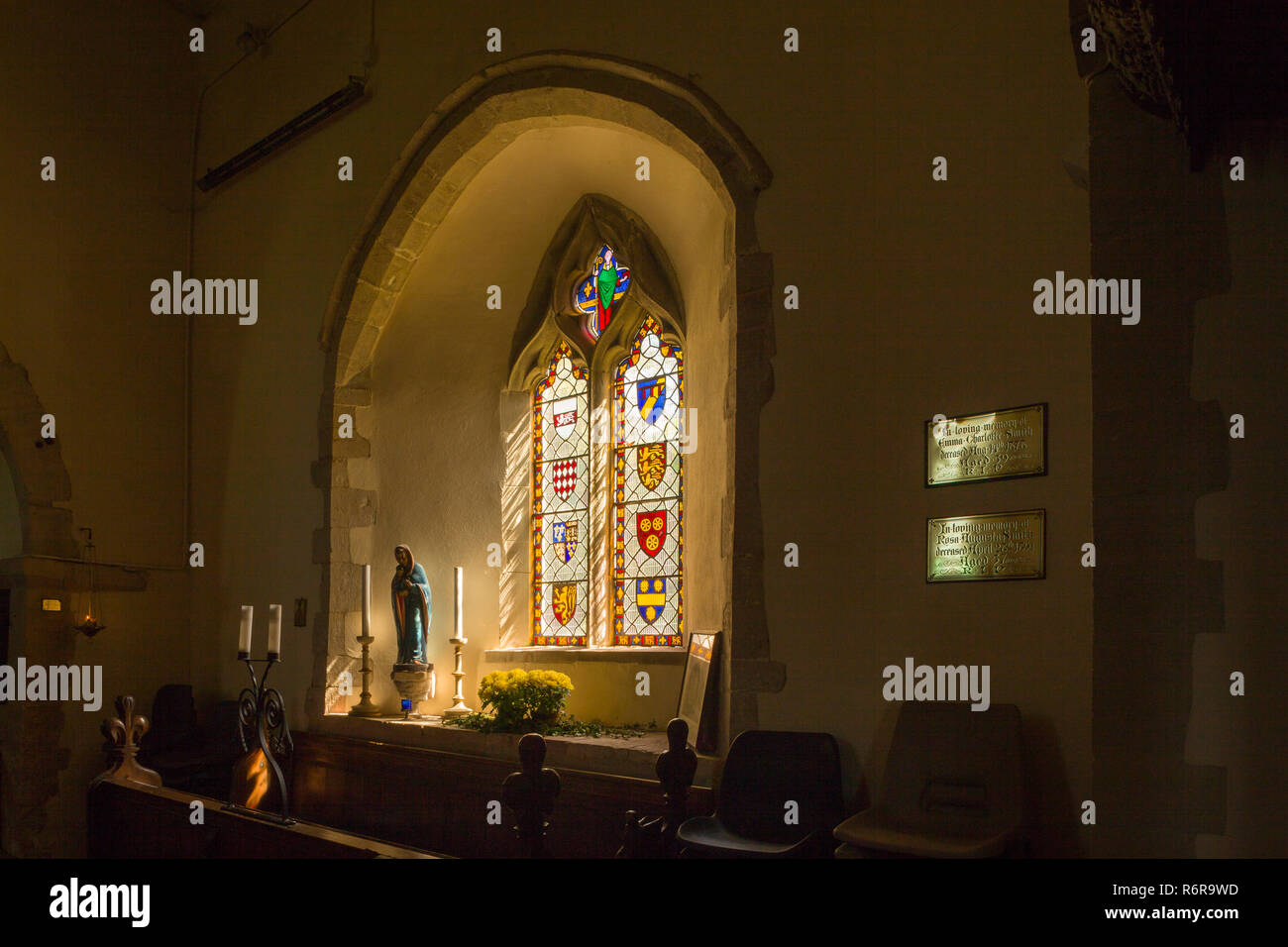 Stained glass windows in the ancient Norman church of St. Botolph's by ...