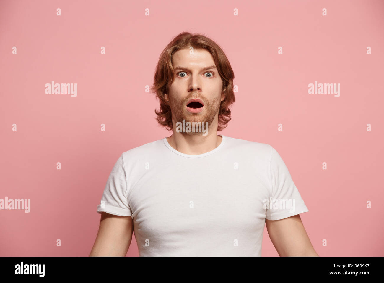 Scared man frightened afraid runs hi-res stock photography and images ...