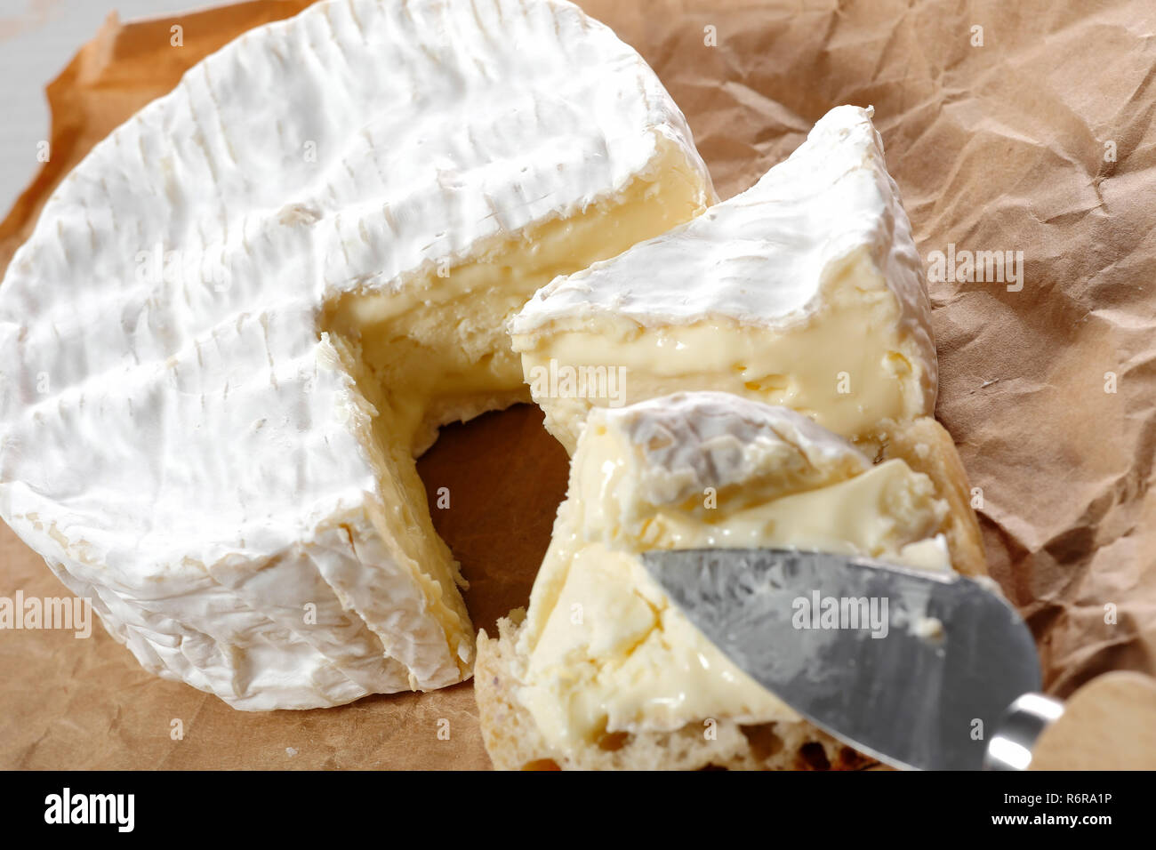 Camembert cheese traditional Normandy French, dairy product Stock Photo ...
