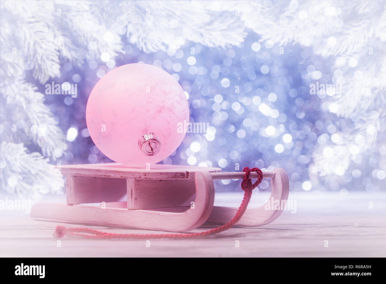 Pink sledge hi-res stock photography and images - Alamy
