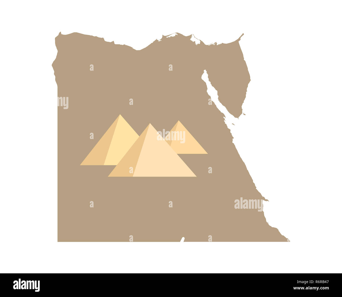 Map of egypt pyramids hi-res stock photography and images - Alamy