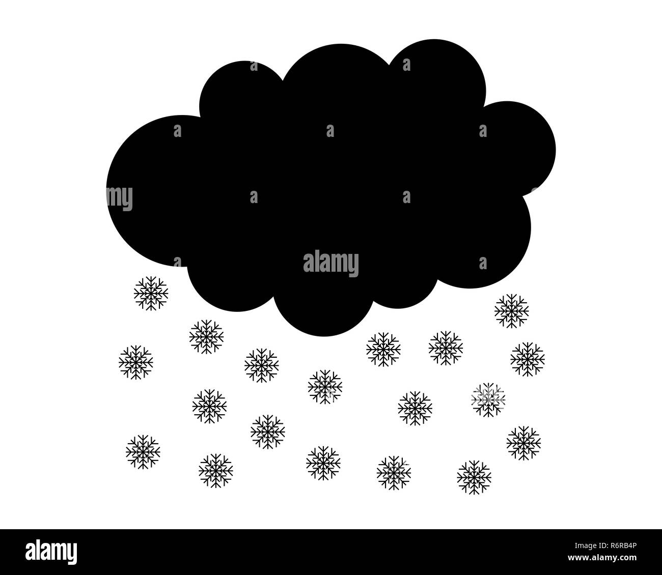 snow cloud on white Stock Photo - Alamy