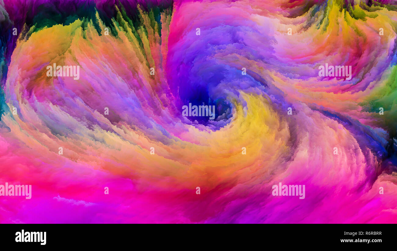 Colorful Paint Illusion Stock Photo - Alamy