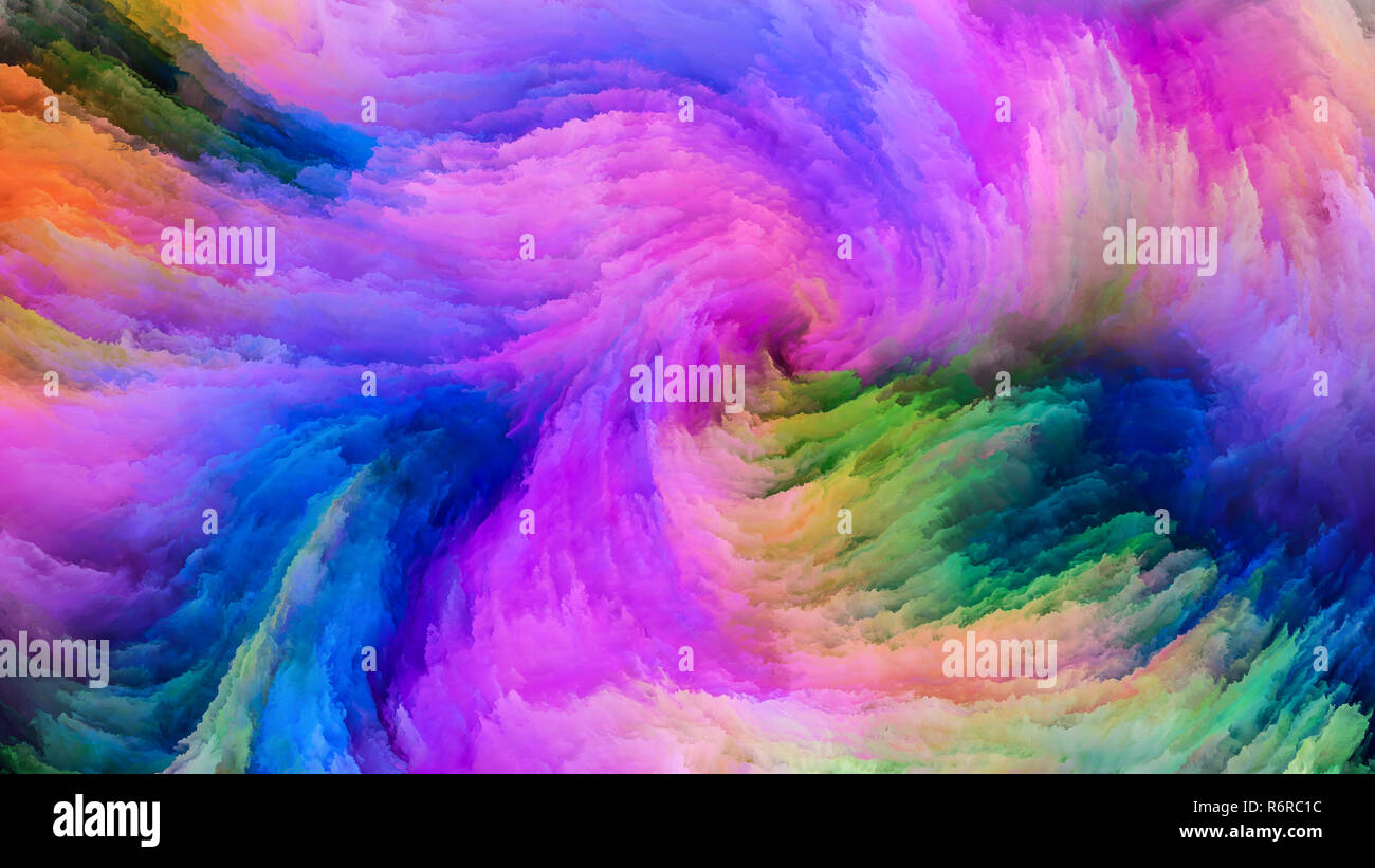 Processing Colorful Paint Stock Photo - Alamy