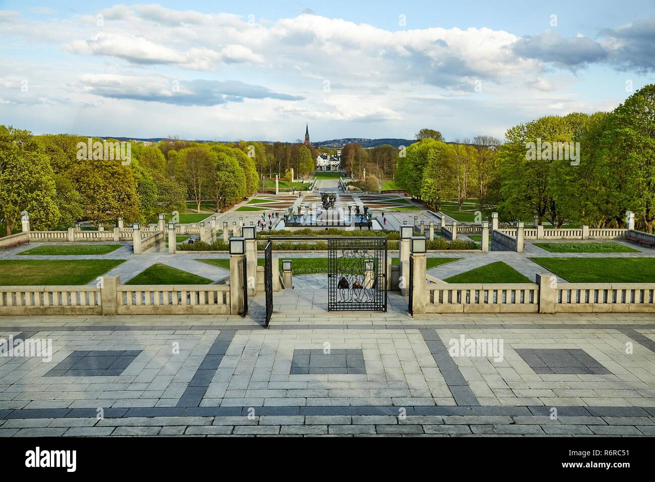 Park in sunny weather Stock Photo - Alamy