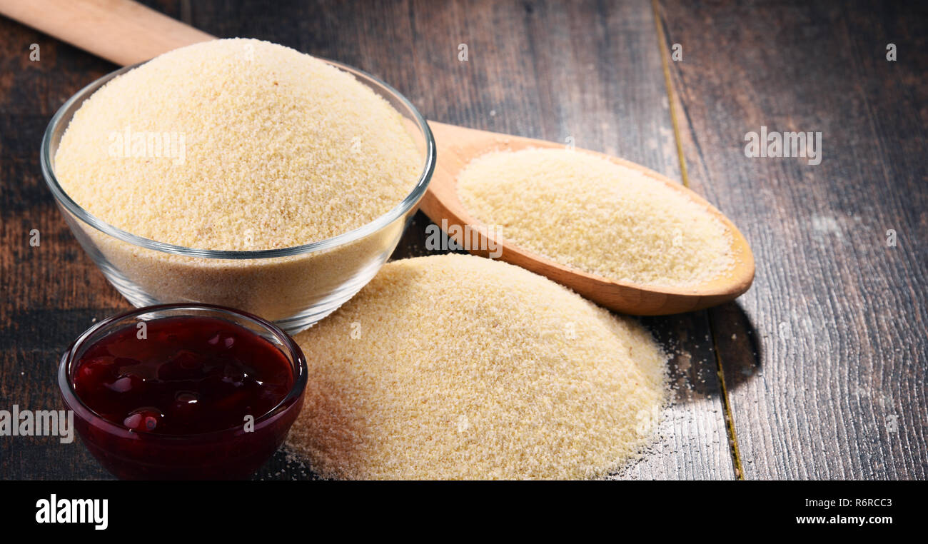 Semolina pudding jam hi-res stock photography and images - Alamy