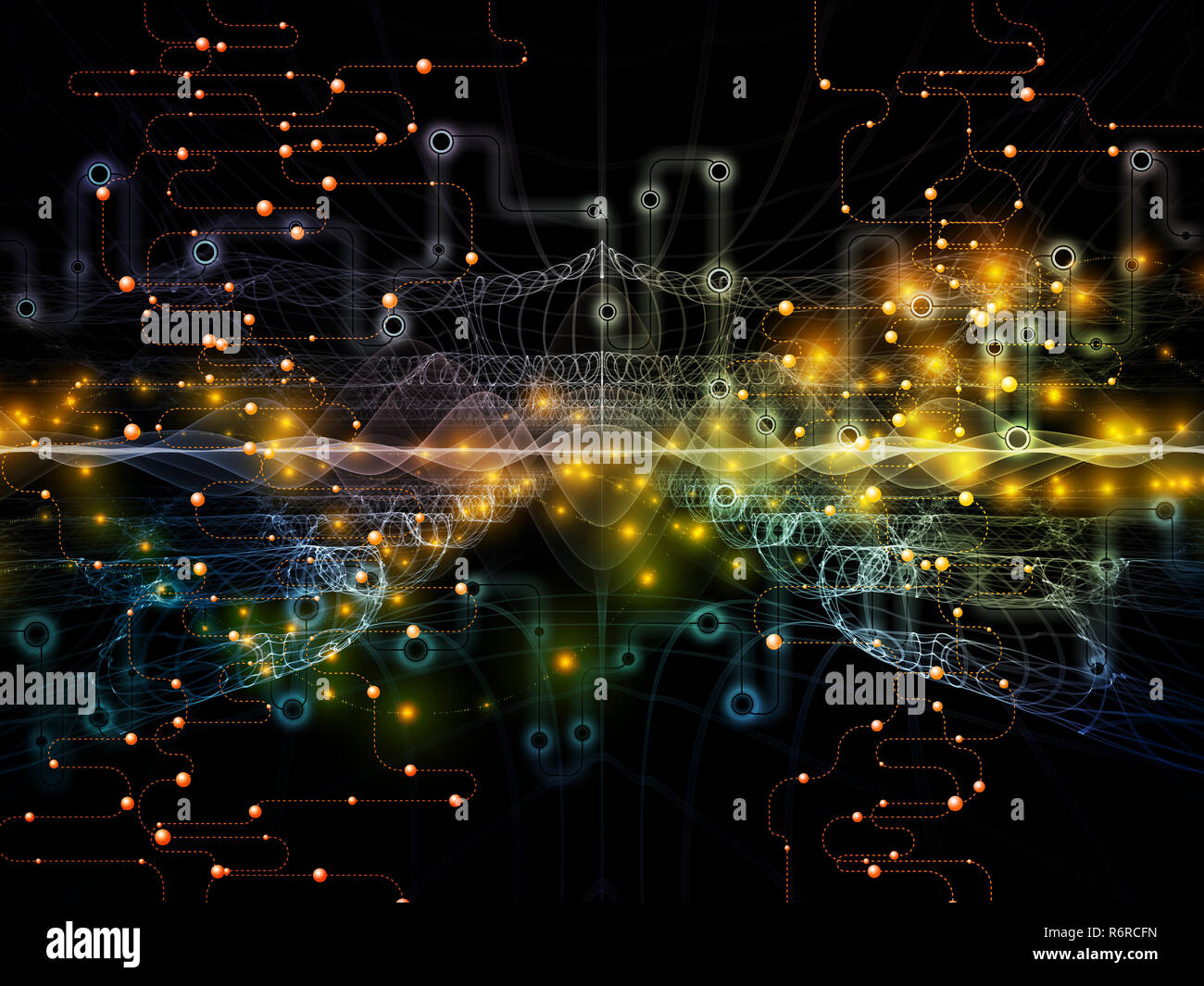 Data Flow Background Stock Photo - Alamy