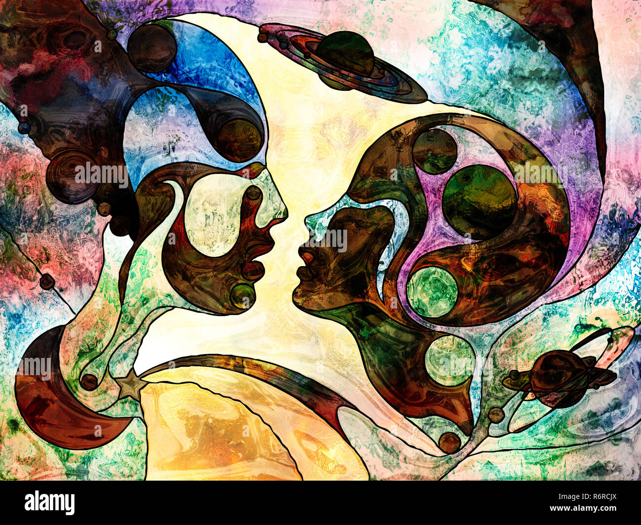 Complex Color Division Stock Photo - Alamy