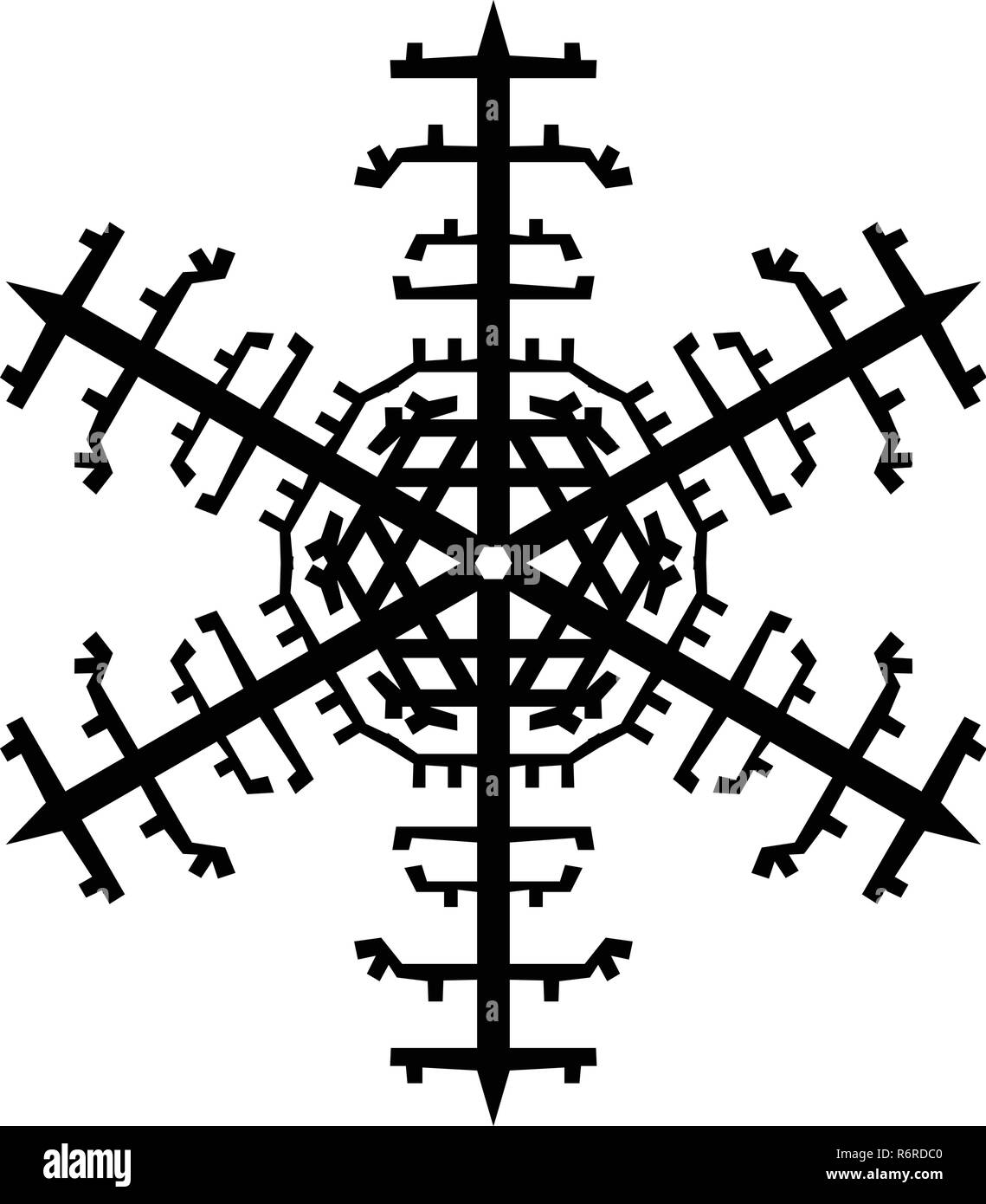 Snowflake Icon Graphic Symbol Design. Vector illustration isolated on ...