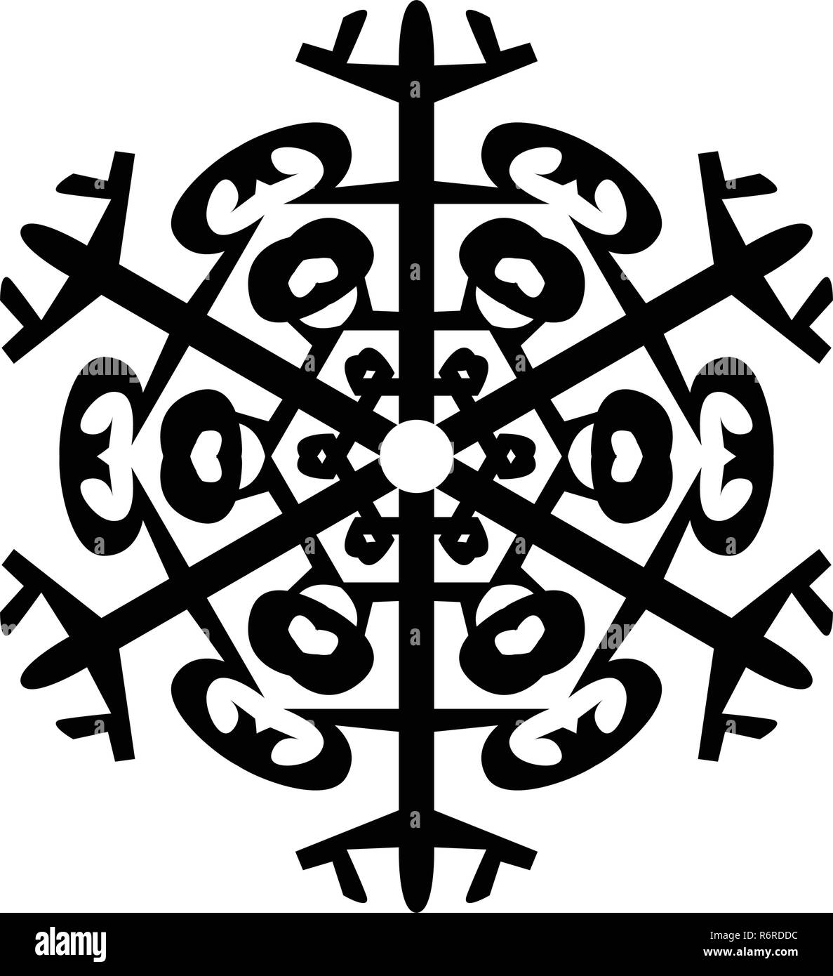 Snowflake Icon Graphic Symbol Design. Vector illustration isolated on ...