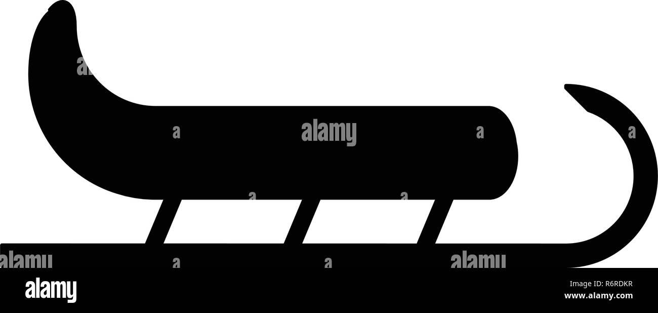 Santas Sledge Icon Graphic Symbol Design. Santa sleigh silhouette ...